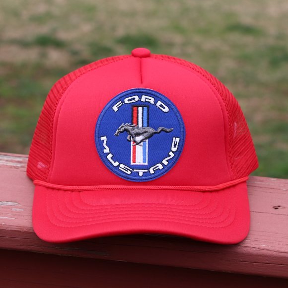 Ford | Accessories | Red Ford Mustang Trucker Hat | Poshmark